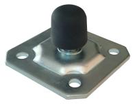 China White Zinc Adjustable Steel Gate Stoppers For Sliding for sale
