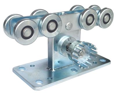 China Coupling Cantilever Gate Wheel Trolley For Sliding Motor Pinion for sale