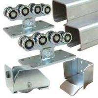 China Zinc Adjustable Sliding Gate Roller With 8 Rollers Flexible Bearing for sale