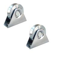 China 40mm Sliding Gate Wheel Internal Screw Support Pulley With Channel for sale