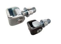 China Swing Gate Adjustable Welding Hinge With Thread Bolt And Round Part for sale
