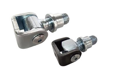 China Swing Gate Adjustable Welding Hinge With Thread Bolt And Round Part for sale