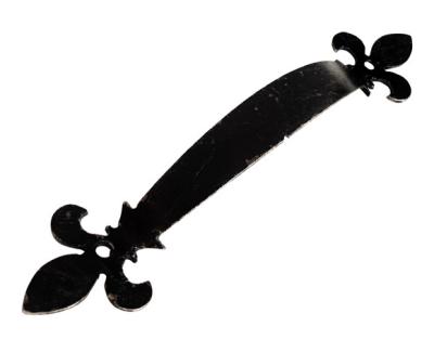 China Black Steel Gate Decorative Handle Pull 180mm 7