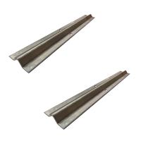 China Inverted Galvanized Steel V Lower Rail Gate Track For Overlay Sliding Door for sale