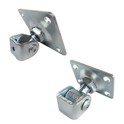 China Steel Door Adjustable Upper Lower Gate Hinge With Plate For Gates for sale