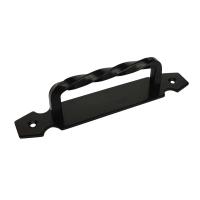 China 5′′ Black Twist Gate Door Pull Handle 195mm Length for sale