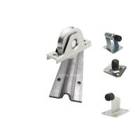 China Metal Rubber Gate Stoppers Silver Zinc Plated Adjustable for sale