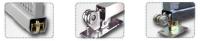 China Silver Zinc Plated Accessories Cantilever Gate Stoppers With Black Rubber for sale