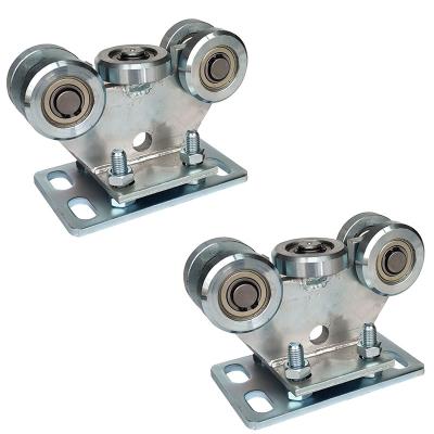 China Adjustable Bottom Slide Gate Trolley 5 Wheels For Cantilever Gate System for sale