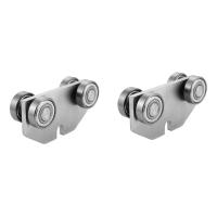 China Adjustable Cantilever Gate Wheel 3 / 5 / 16 Wheels Gold White Zinc for sale