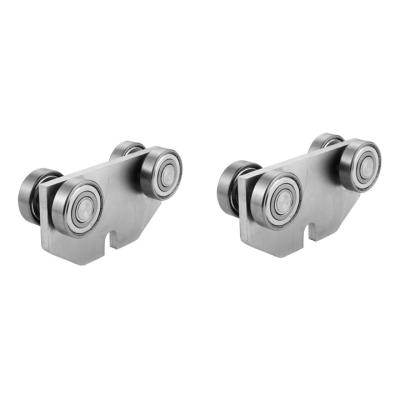 China Adjustable Cantilever Gate Wheel 3 / 5 / 16 Wheels Gold White Zinc for sale