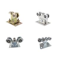 China 3'' Adjustable Cantilever Gate Wheel Gold White Zinc Powder Coated for sale