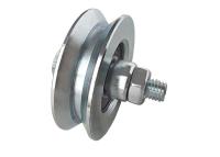 China Sliding Gate Wheel With Bolt Single Bearing U Groove for sale