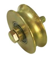 China Q235 metal V Groove Sliding Gate Wheel With Bolt for sale