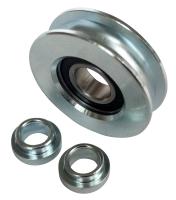 China Q235 metal V Groove Sliding Gate Wheel With Bolt for sale