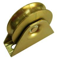 China Galvanized U Groove Sliding Gate Wheel With Internal Bracket for sale