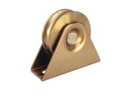 China Galvanized U Groove Sliding Gate Wheel With Internal Bracket for sale