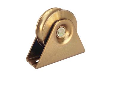 China Galvanized U Groove Sliding Gate Wheel With Internal Bracket for sale