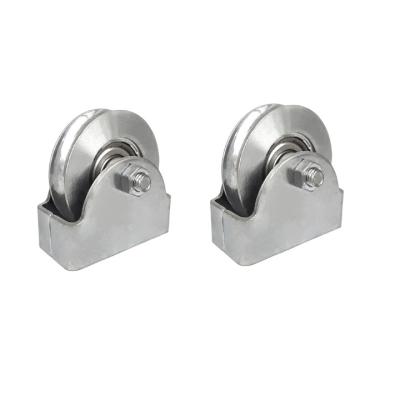 China Stainless Steel V Slot Wheel 3 Inch Heavy Duty With Sliding Door for sale
