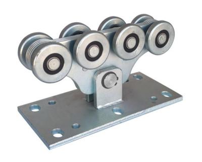 China Medium Size Q235 Steel Cantilever Gate Wheel White Color for sale