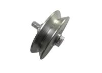China Q235 metal V Groove Sliding Gate Wheel With Bolt for sale