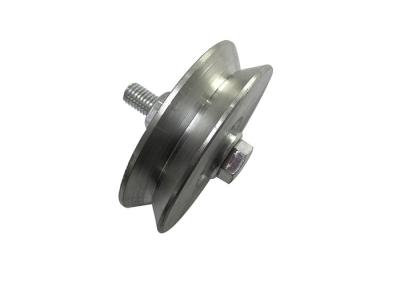 China Q235 metal V Groove Sliding Gate Wheel With Bolt for sale