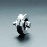 China Double Bearings Sliding Gate Wheel With Bolt And Y Groove for sale