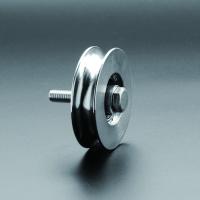 China Double Bearings Sliding Gate Wheel With Bolt And Y Groove for sale