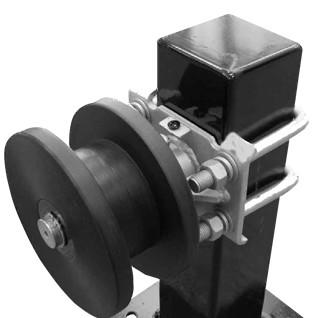 China Nylon Rod Black Roller 4 Inch Galvanized Round And Square for sale