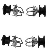 China H U Groove Sliding Gate Rollers One Graphite Impregnated With Cover for sale