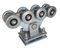 China 8 Roller Medium Cantilever Gate Wheel Adjustable 68mm White Zinc for sale