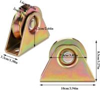China 1 Graphite Impregnated Gate Rollers H U Groove With Cover for sale