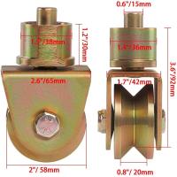 China 50 - 160mm Brass Gate Door Roller White Zinc Gold Zinc for sale