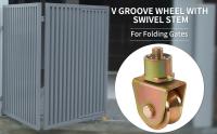 China 50 - 160mm Brass Gate Door Roller White Zinc Gold Zinc for sale