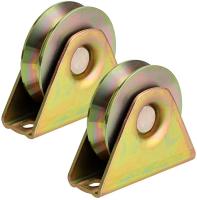 China 2 Inch Gateway Sliding Gate Wheel White Zinc Yellow Zinc V Y U Groove for sale