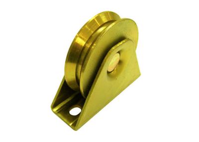 China Q235 Y Groove Sliding Gate Wheel Zinc Plated Silver for sale