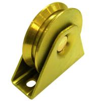 China Q235 Y Groove Sliding Gate Wheel Zinc Plated Silver for sale