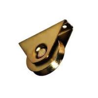 China 2 Inches Zinc Plated Y U V Groove Sliding Gate Wheel With Bracket for sale