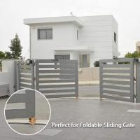 China 2 Inches Zinc Plated Y U V Groove Sliding Gate Wheel With Bracket for sale