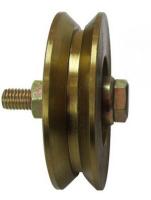 China Q235 Metal Y Groove Sliding Gate Wheel With Bolt for sale