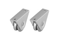 China 2 Inch 500kg Capacity Entrance Door Sliding Gate Wheel V Groove 360 Degree for sale