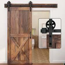 China Innovative By Design - 8ft sliding barn door hardware package (talking wheel) - Ultra quiet, designer option, all parts for sale