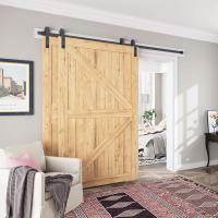 China 8ft  Black Design slider Ultra quiet  Innovative in  designer option, all part barn door hardware kits for sale