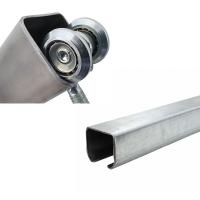 China Galvanized Iron Hanging Door Track For Hanging Roller Track System for sale