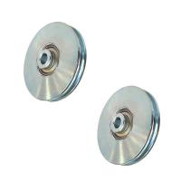 China Silver Galvanized Sliding Gate Wheel Roller With Screw One Bearing 6202 6204 for sale
