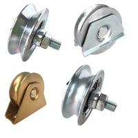 China 4 Inches Sliding Gate Wheel V Groove With Axle Bolt And Nut for sale