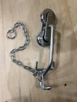 China Banana Cableway Roller Sheaves And Wheels For Gate Zinc White Surface for sale