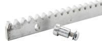 China White Zinc Steel 2 Lugs 4 Lugs 6 Lugs Nylon Gear Rack 1m 2m for sale