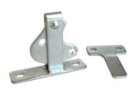 China Easy Open Courtyard Gate Door Latches With Handle Sliver Zinc Steel for sale