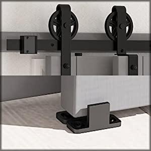 China 8ft Zinc Plated Sheet Double Barn Door Wheels Ultra Quiet for sale